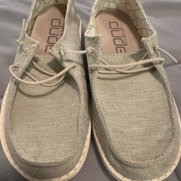 Hey Dude | Shoes | Hey Dude Kids Casual Shoes Light Grey Kids Size 23 ...